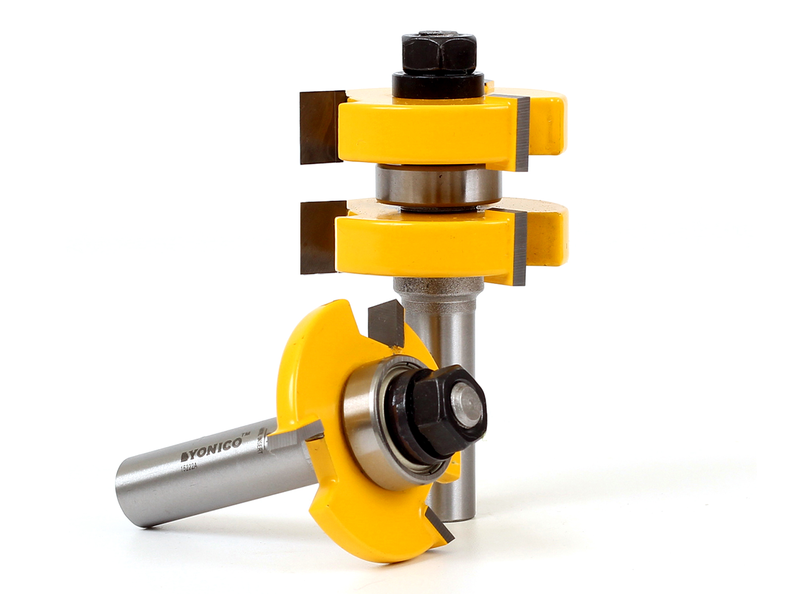 1-1/4" 2 Bit Tongue and Groove Router Bit Set - 1/2" Shank - Yonico ...